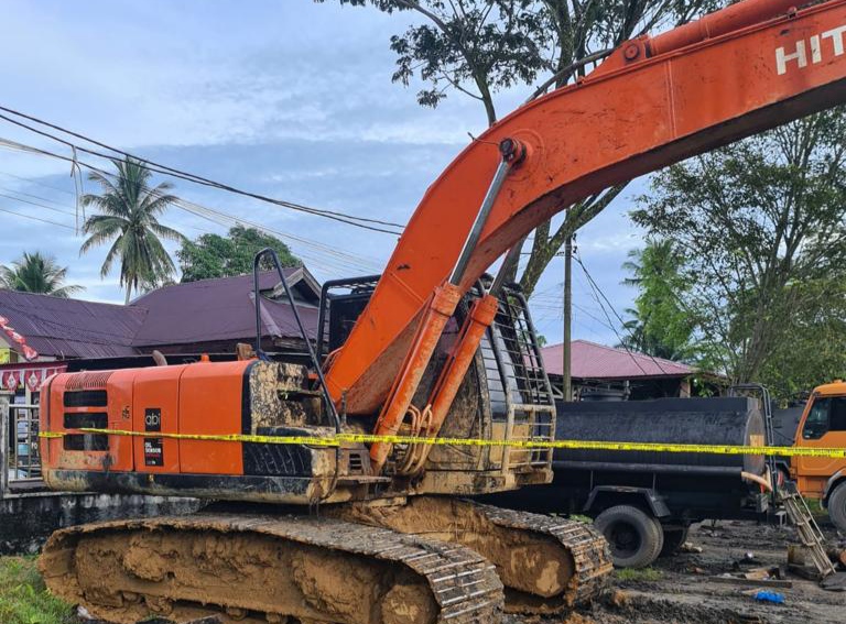 Gerebek Tambang Emas Ilegal di Sungai Mas, Polisi Ringkus Lima Pelaku dan Amankan Barang Bukti