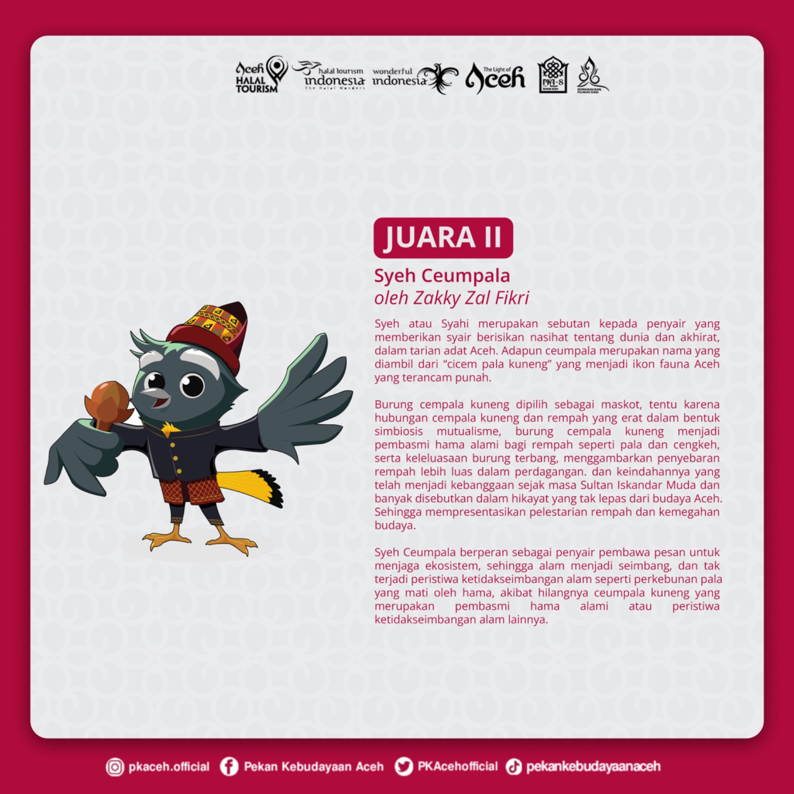 Selamat! Ini Pemenang Sayembara Maskot PKA-8