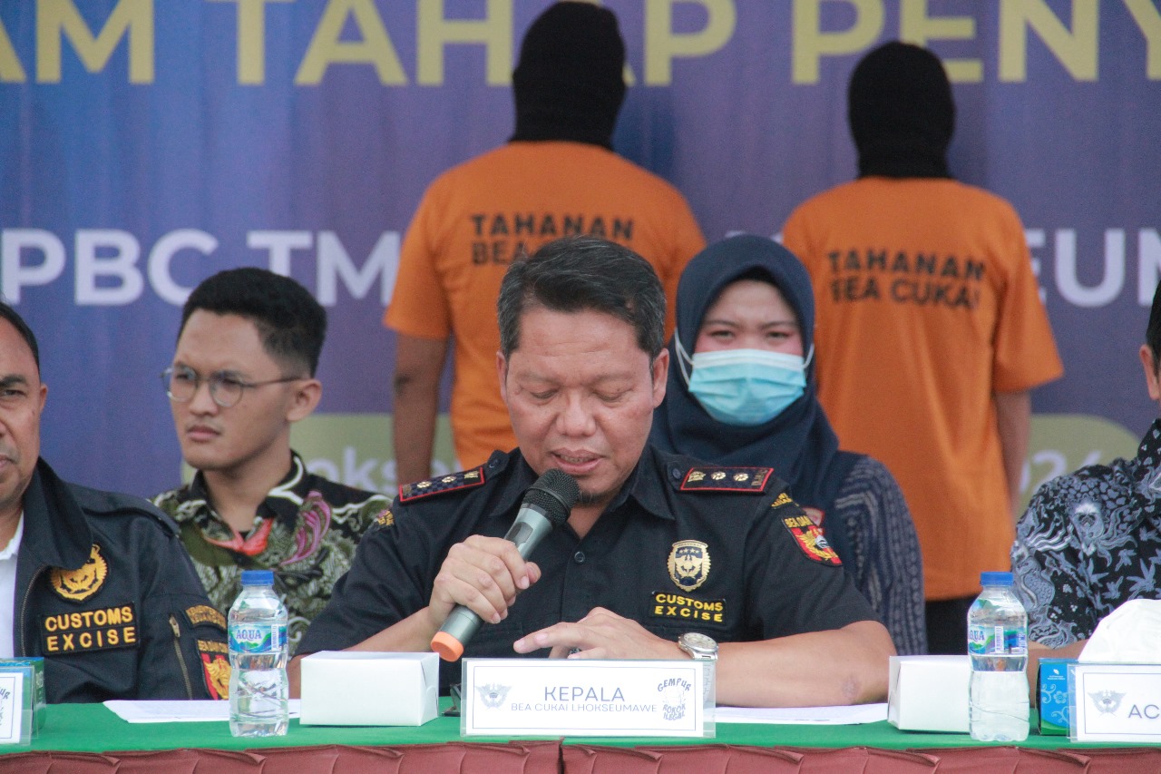 Bea Cukai Lhokseumawe Musnahkan Ratusan Ribu Batang Rokok Ilegal
