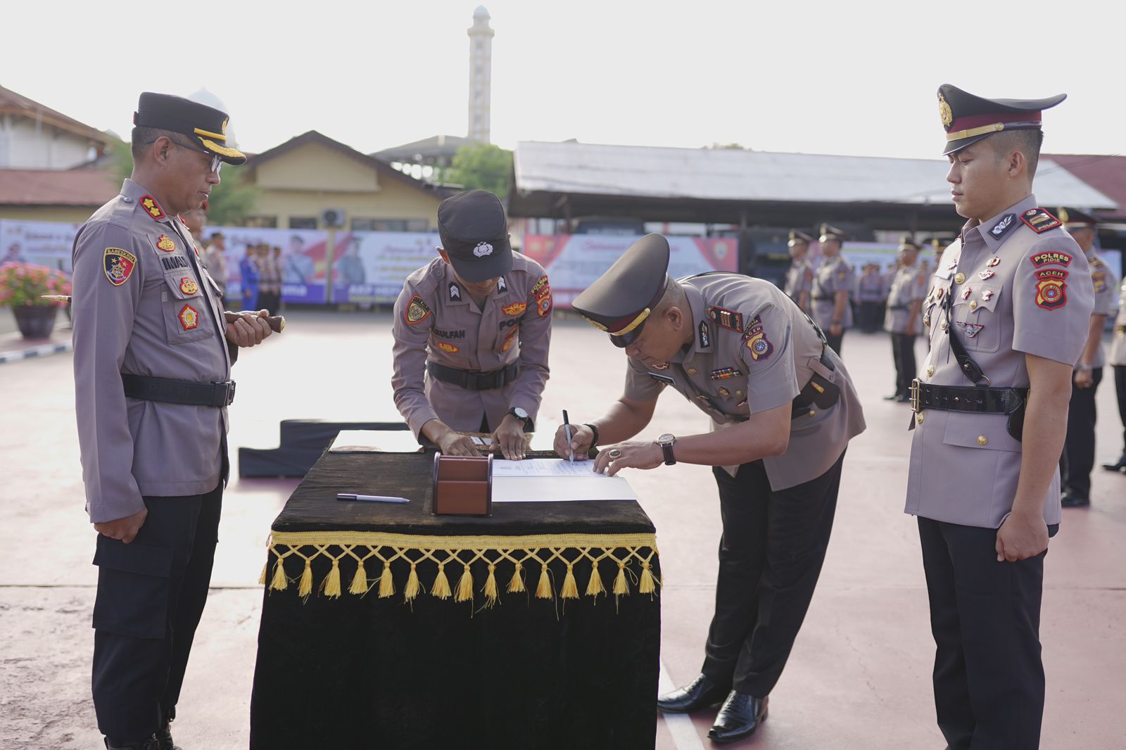 Tiga Kasat Polres Pidie Diganti, AKP Dedy Miswar Sebagai Kasatreskrim Baru