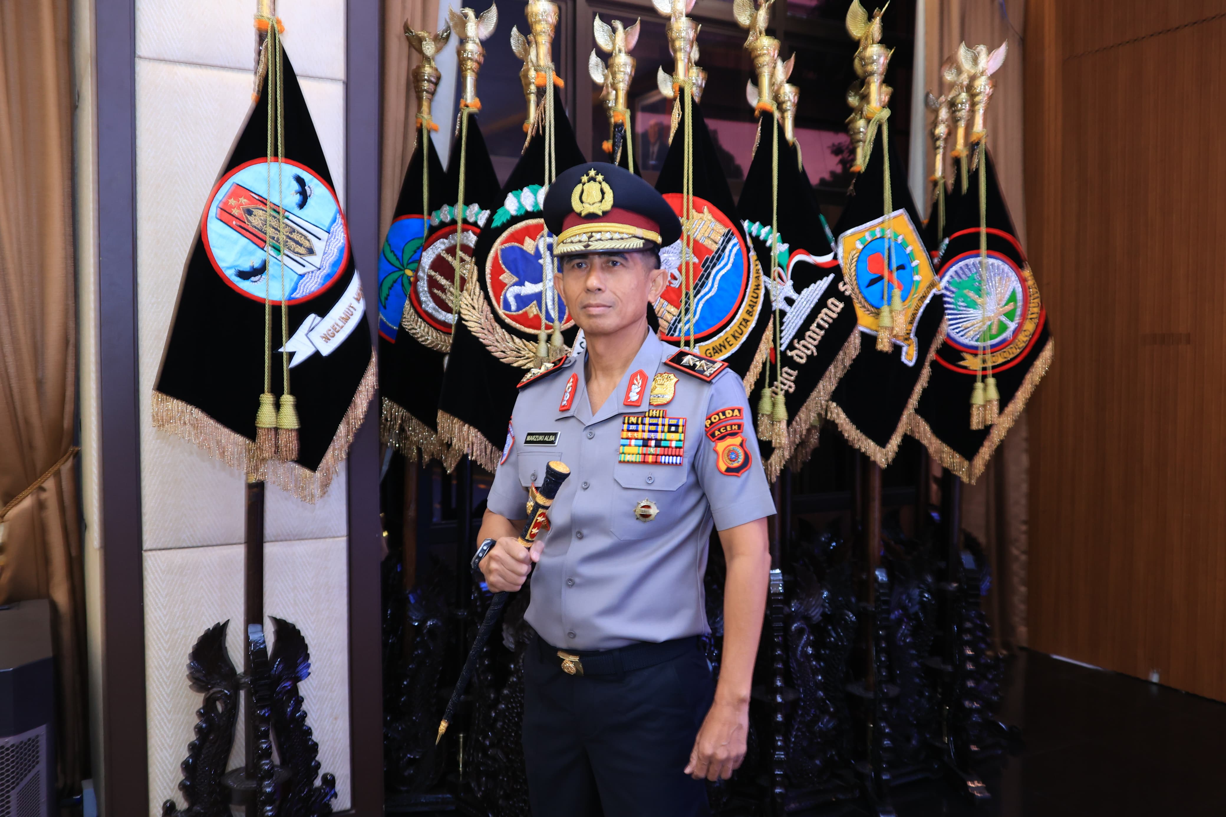 Kapolda Aceh Marzuki Ali Basyah Naik Pangkat Jadi Bintang 2